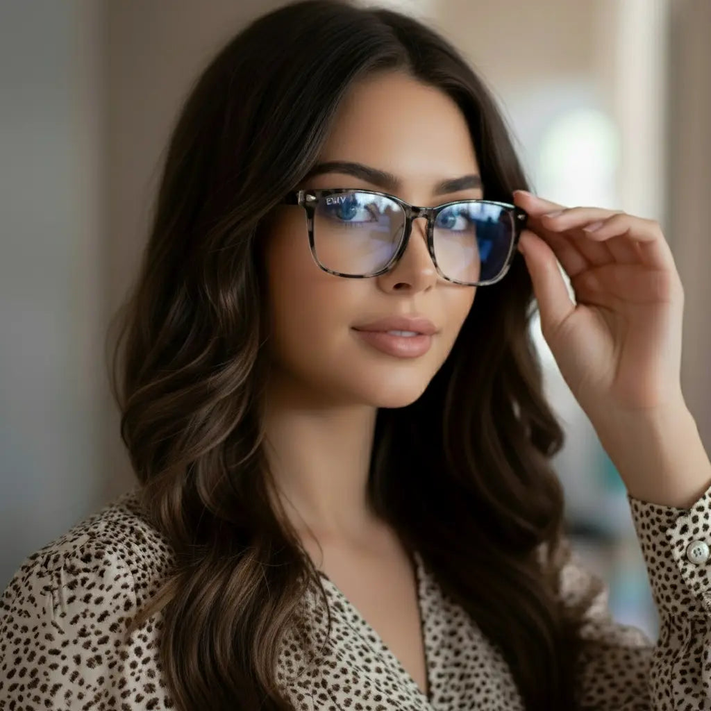 Blue Blockers Leopard– Envy Sunglasses